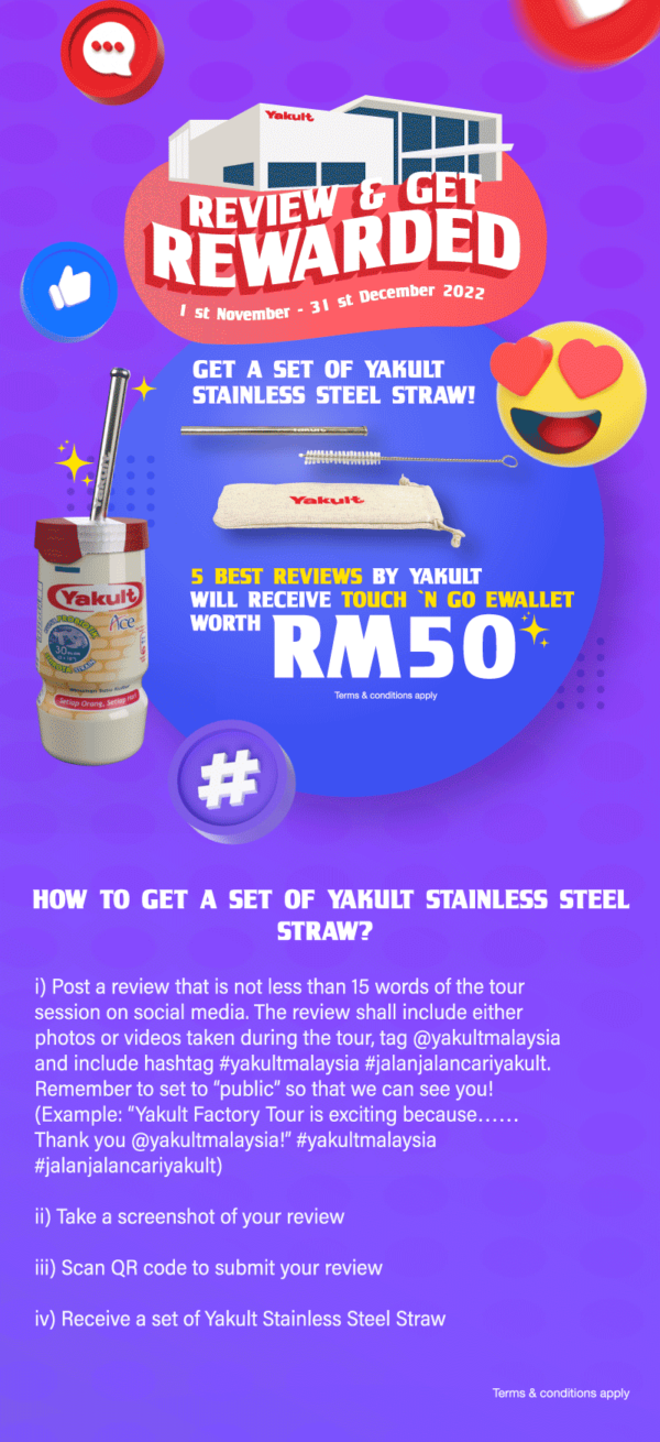 Review and Get Rewarded - Yakult Malaysia