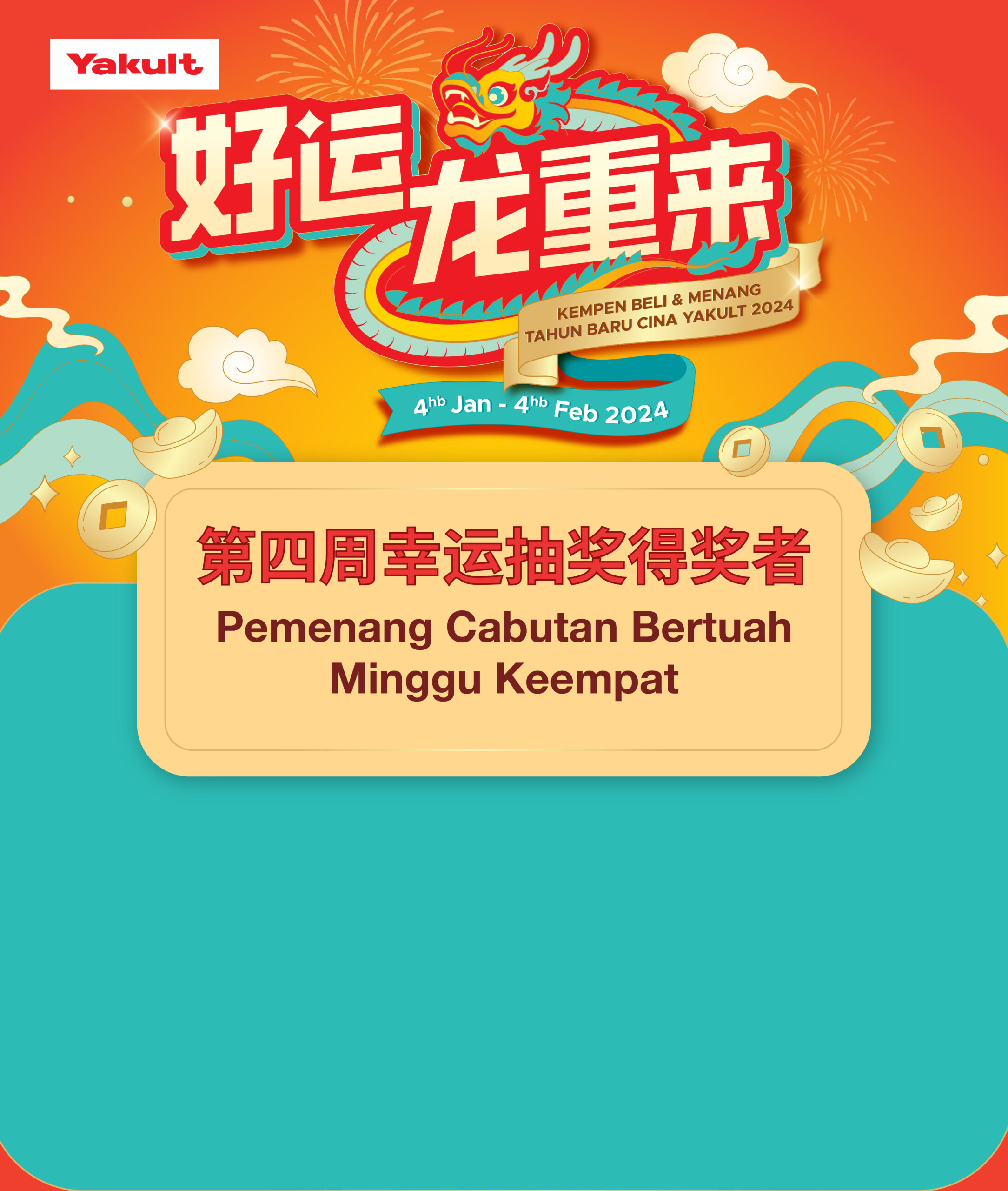 Week 4 winners - Yakult Malaysia